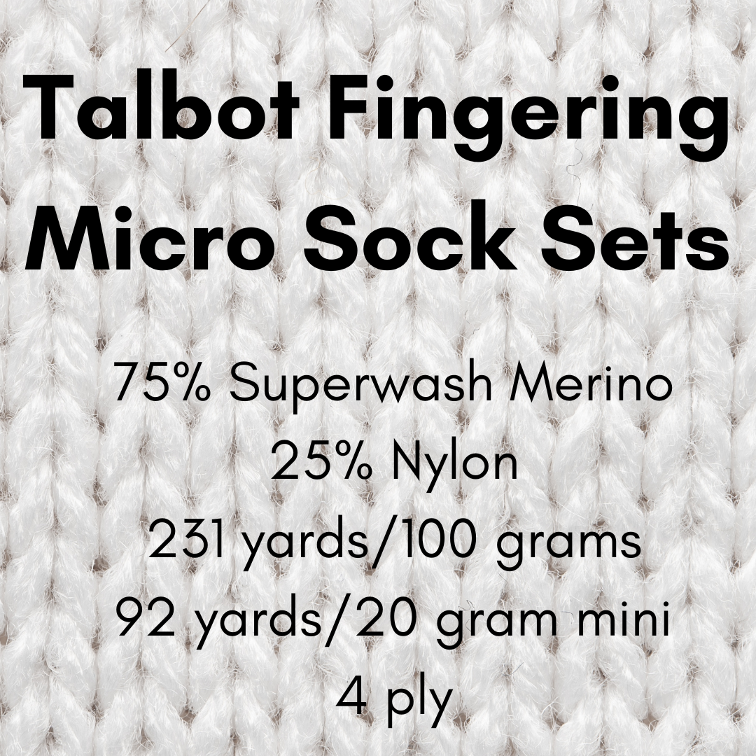 Talbot Micro Sock Sets – Rising Tide Fiber Co.